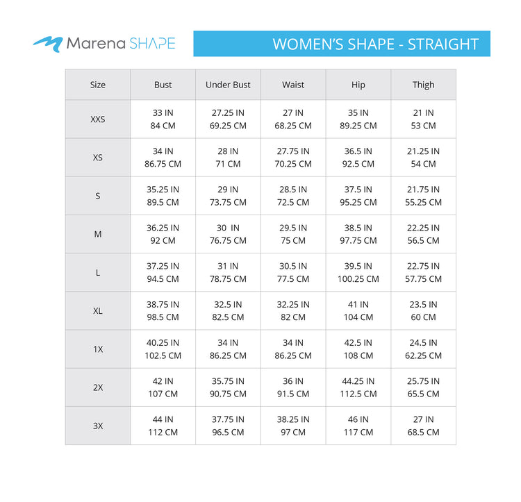 Marena Size Charts | Compression Garment Sizing – The Marena Group, LLC